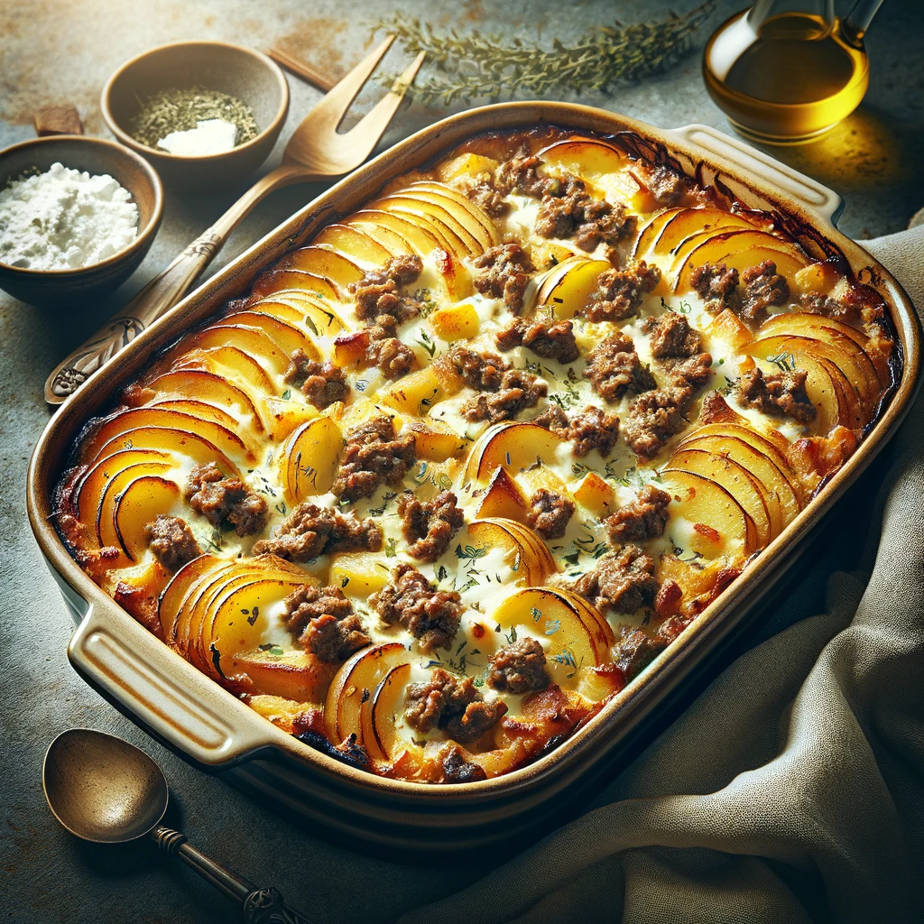 Hackfleisch-Feta-Kartoffel-Auflauf Rezept | rezeptemeister.com